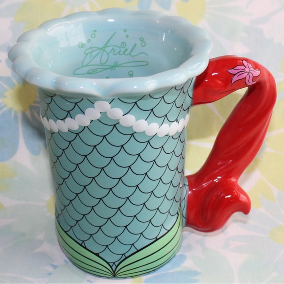 Disney | Kitchen | Little Mermaid Disney Tall Mug Handle Is Aerials ...